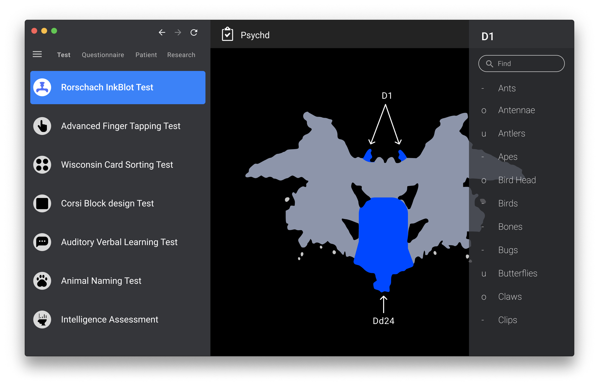 Rorschach inspired artwork